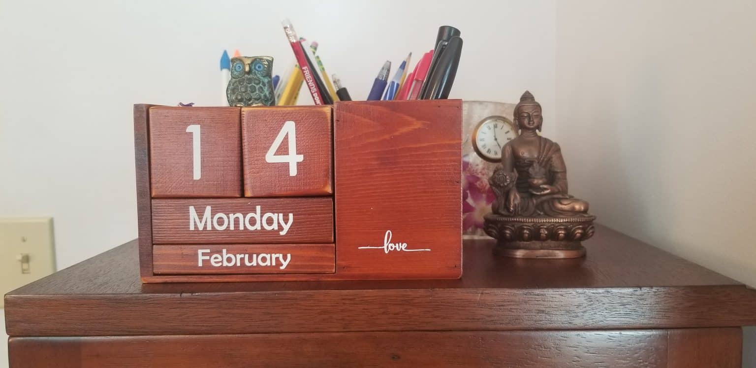 Hand Crafted Perpetual Wooden Calendar - StriveZen