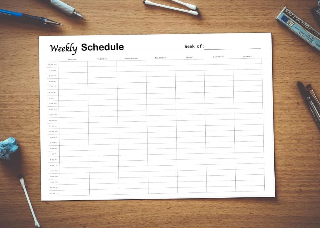 24-HR Time Blocking Printable Planner, 15-minute/hourly time block, A4 ...