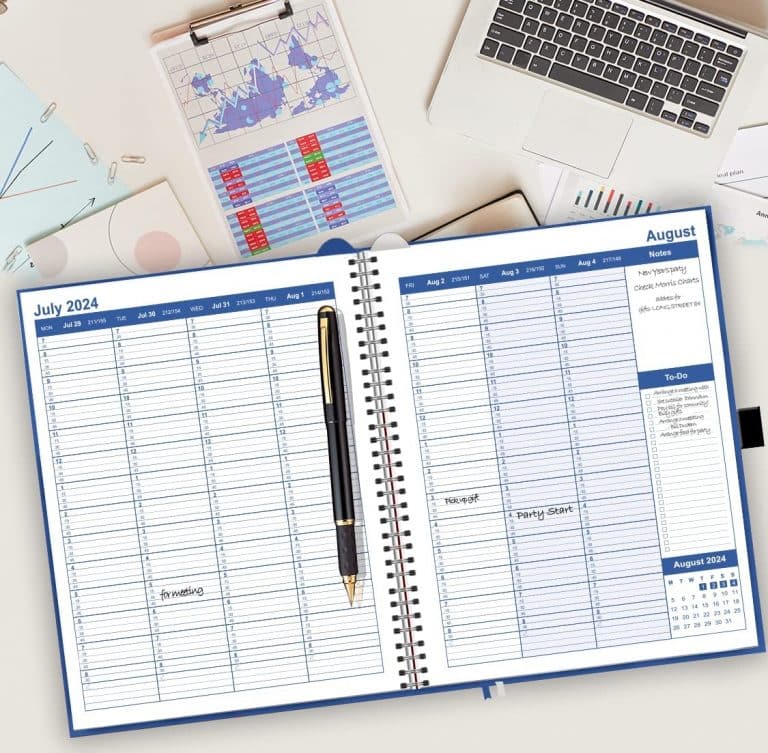 Hourly Planner by StriveZen, Weekly and Daily Scheduling Calendar, with ...
