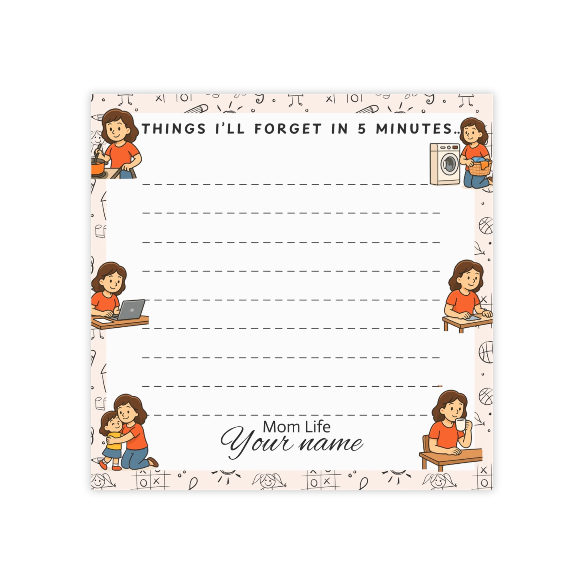 Cute Reminder Notepads for Busy Moms, To-Do Lists, Organizational ...